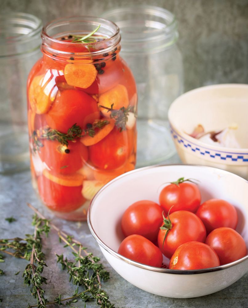 Sour Tomatoes with Rosemary and Thyme from Fermentation by Asa Simonsson
