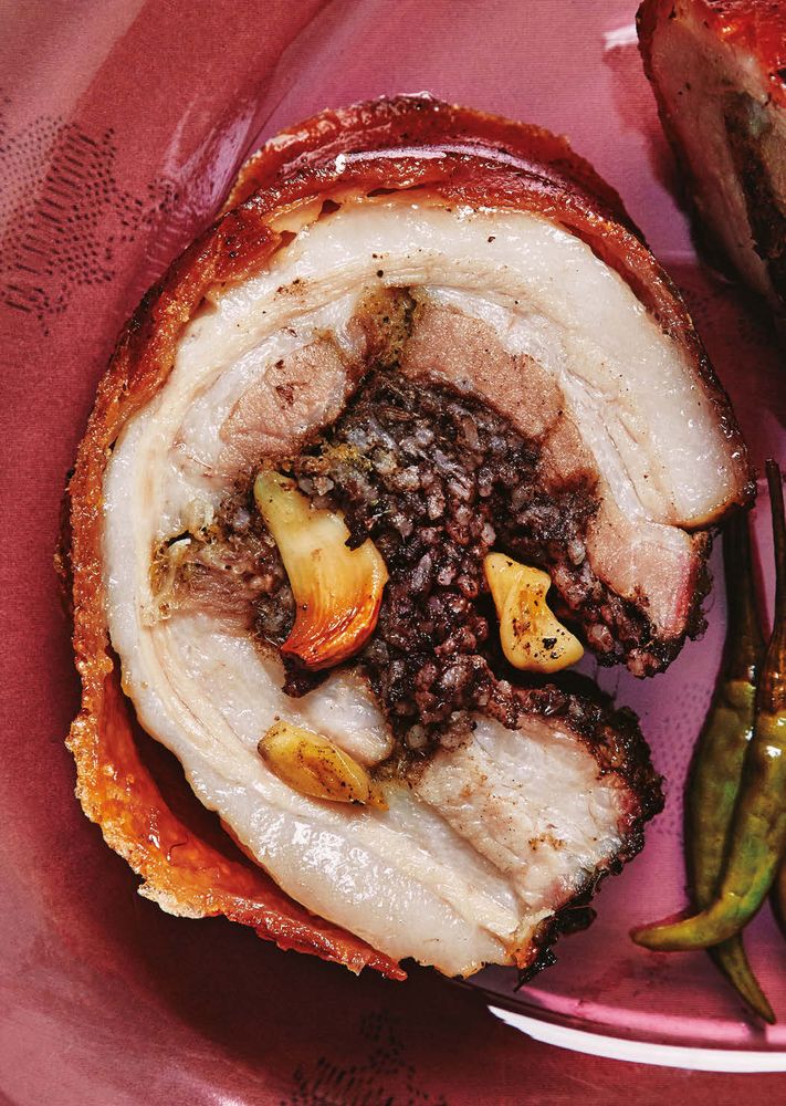 Porchetta Bellychon Rolled and Stuffed Crispy Pork Belly from Filipinx ...