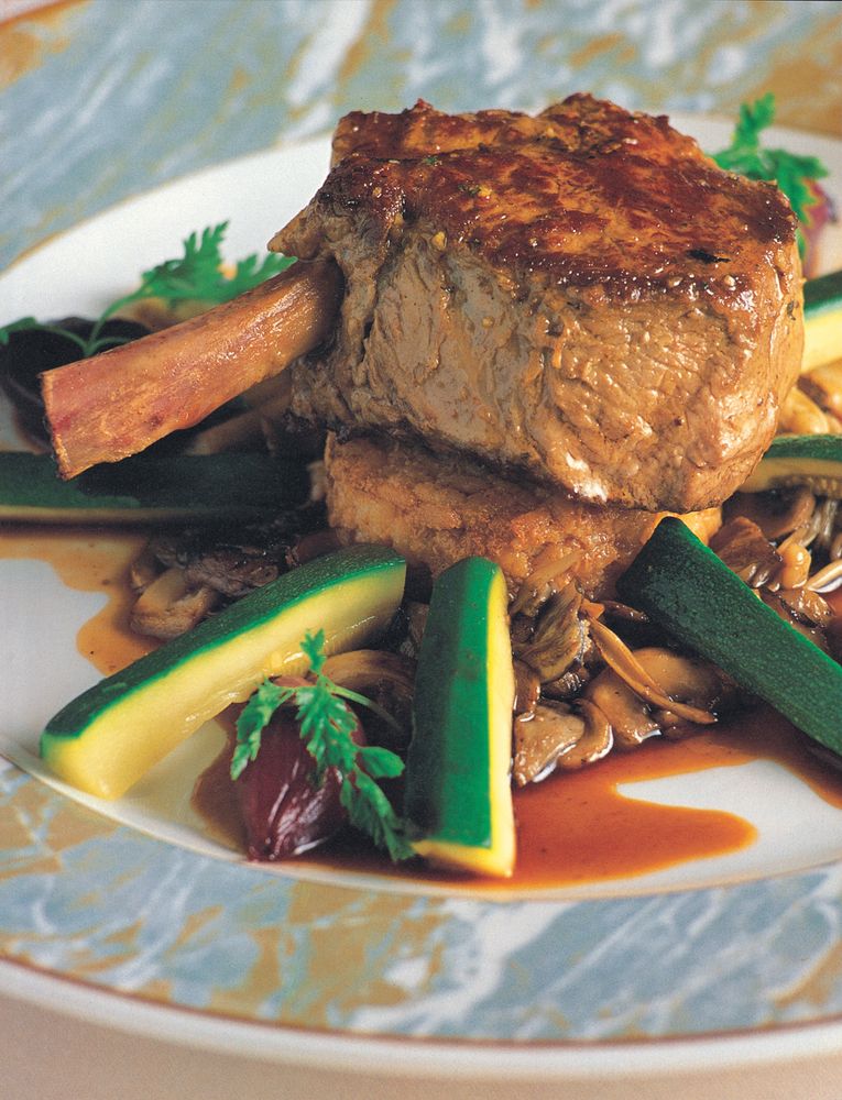 Veal Cutlets with Wild Mushrooms from Fine Family Cooking by Tony Bilson