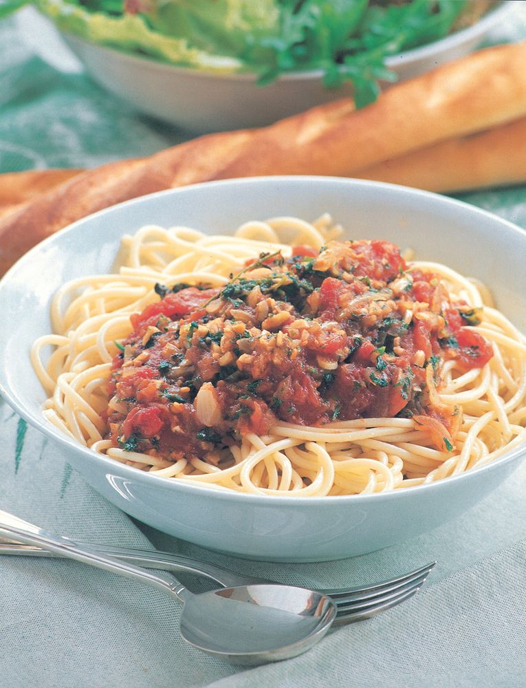 Spaghetti with Oil and Chili Peppers from Fine Family Cooking by Tony ...