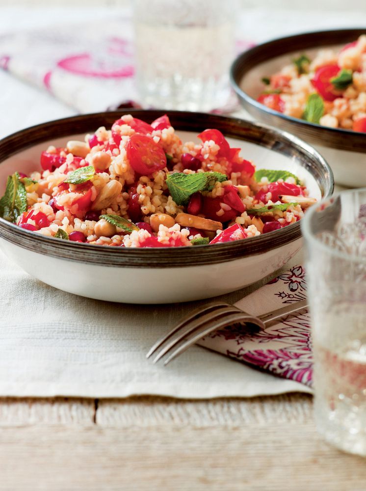 Turkish Bulgar, Pomegranate & Almond Salad from Fiori Di Zucca: Recipes ...