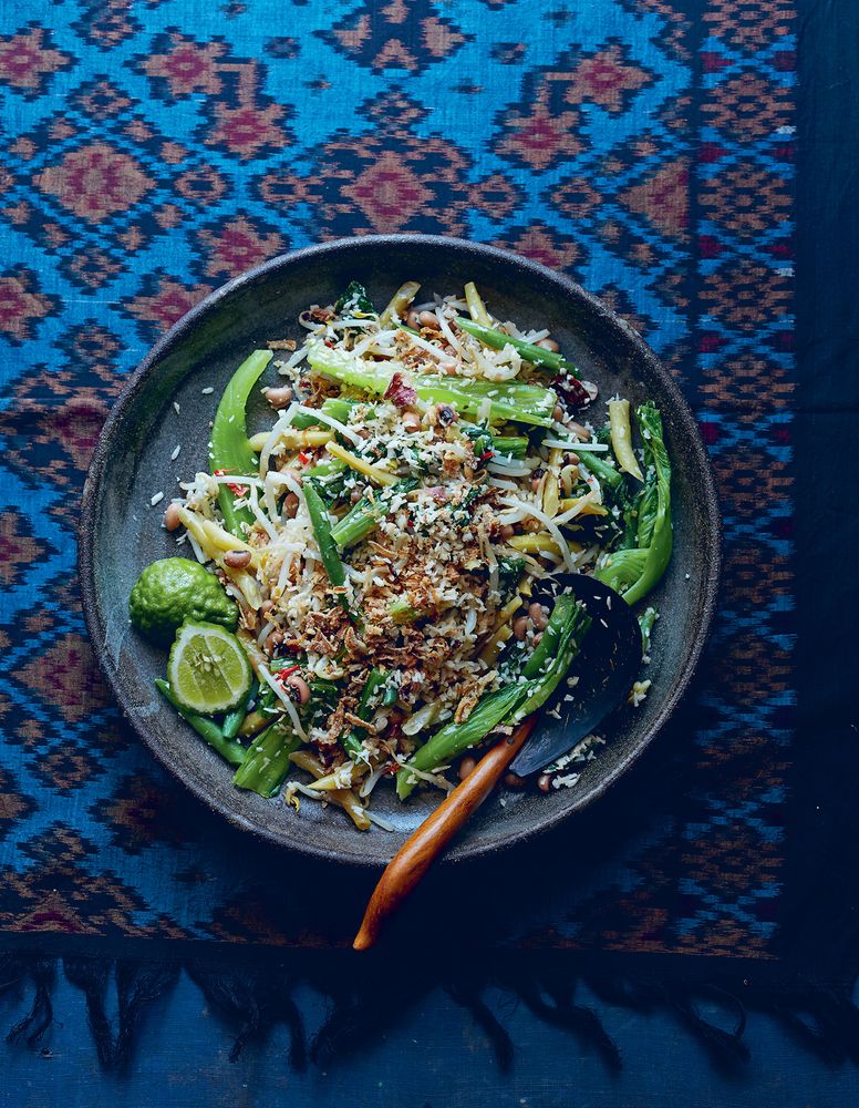 Vegetable urap with fresh spiced coconut from Fire Islands: Recipes ...