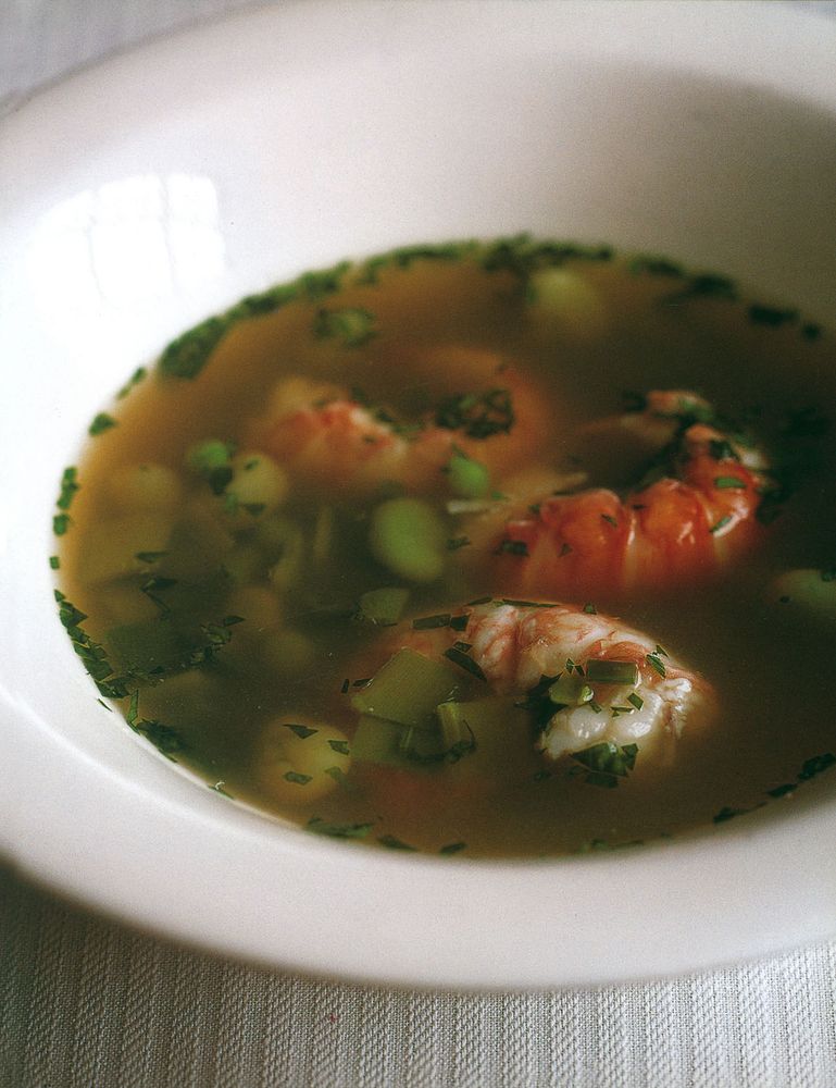 Spring vegetable minestrone with langoustines from Fish etc.: the ...