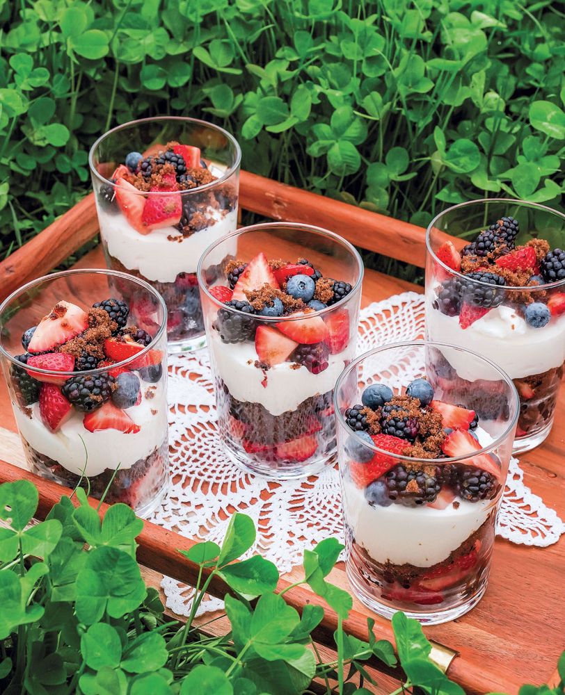 Fresh Berries with Brown Sugar & Whipped Cream from Flavors from the ...