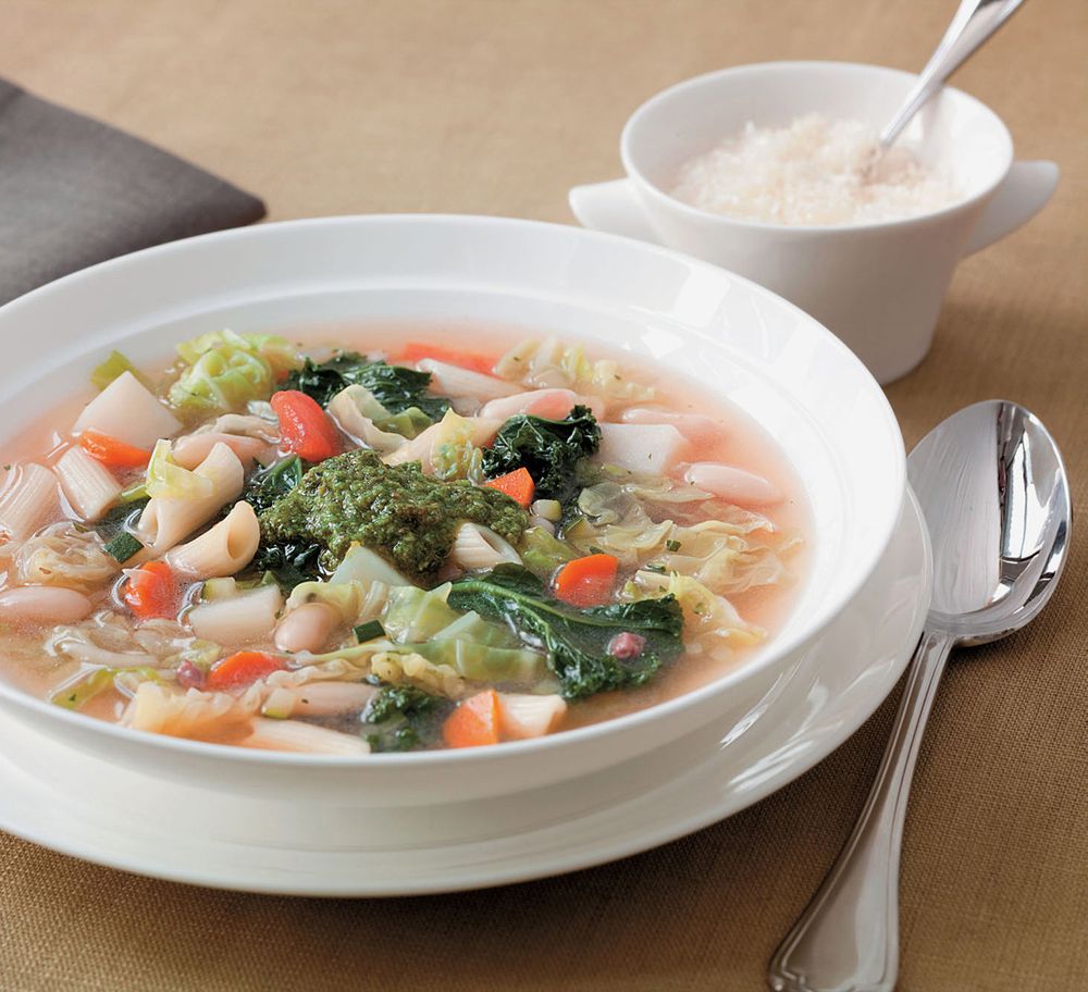 Minestrone con Pasta from The Fundamental Techniques of Classic Italian ...