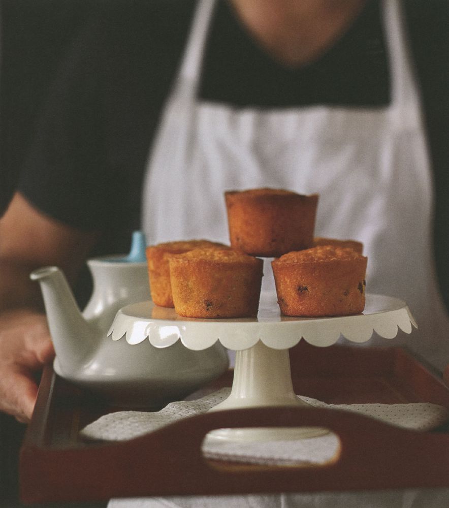 Fig, date & almond friands from Fusion: A Culinary Journey by Peter Gordon
