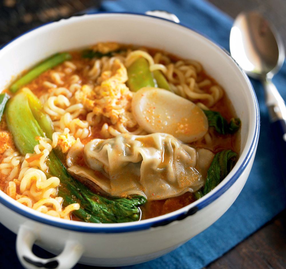 Ramen Noodle and Dumpling Soup from The Korean Table: From Barbecue to ...