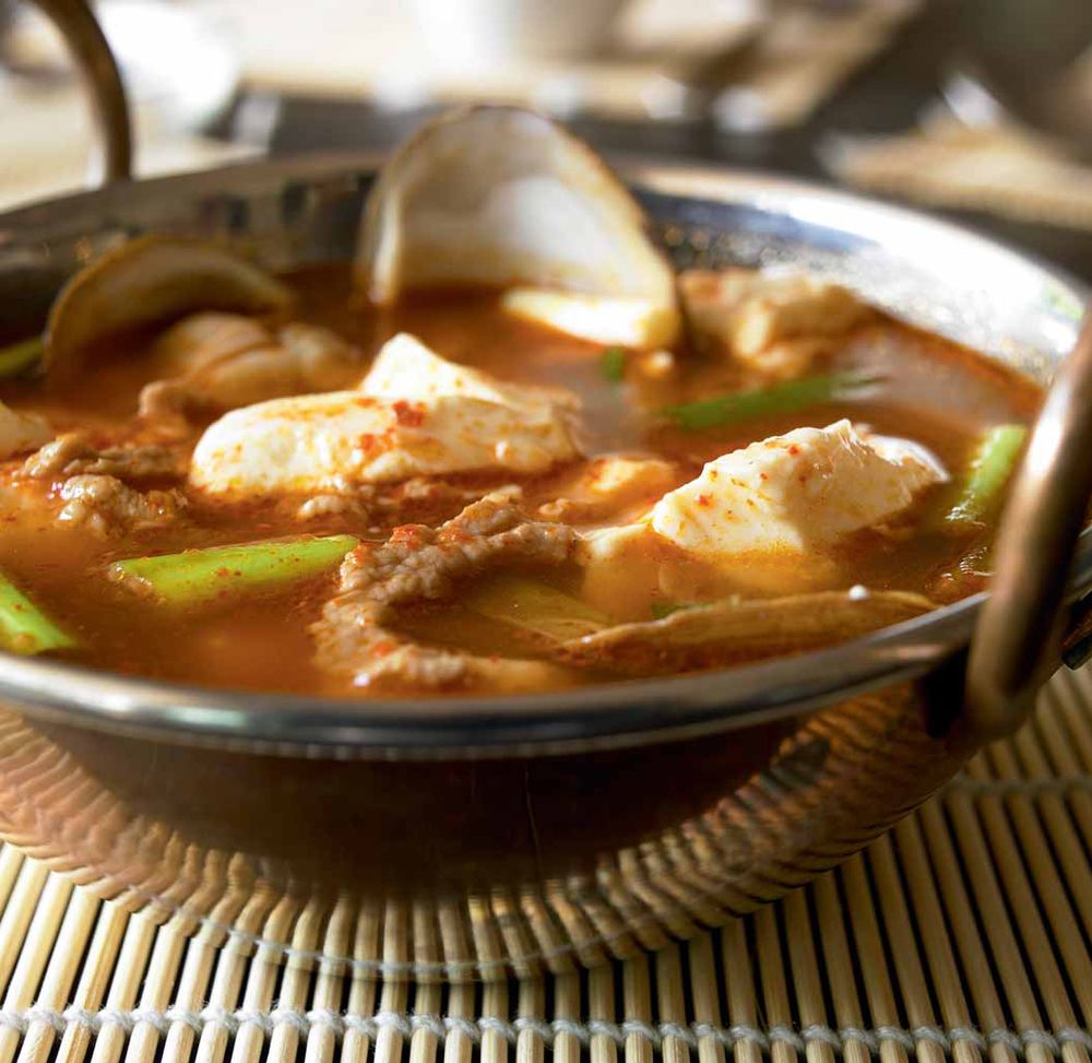 Tofu and Clam Hot Pot from The Korean Table: From Barbecue to Bibimbap ...