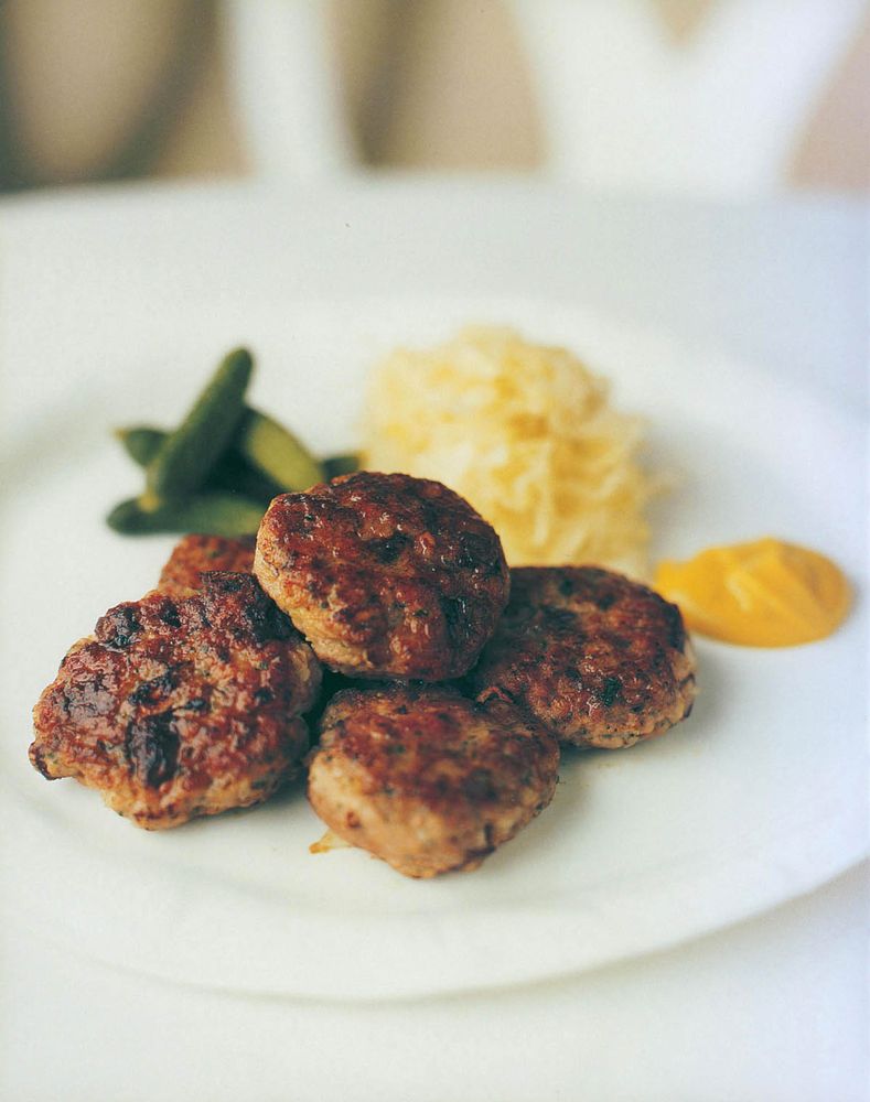 Mini Pork and Black Pudding Patties from Keeping it Simple by Gary Rhodes