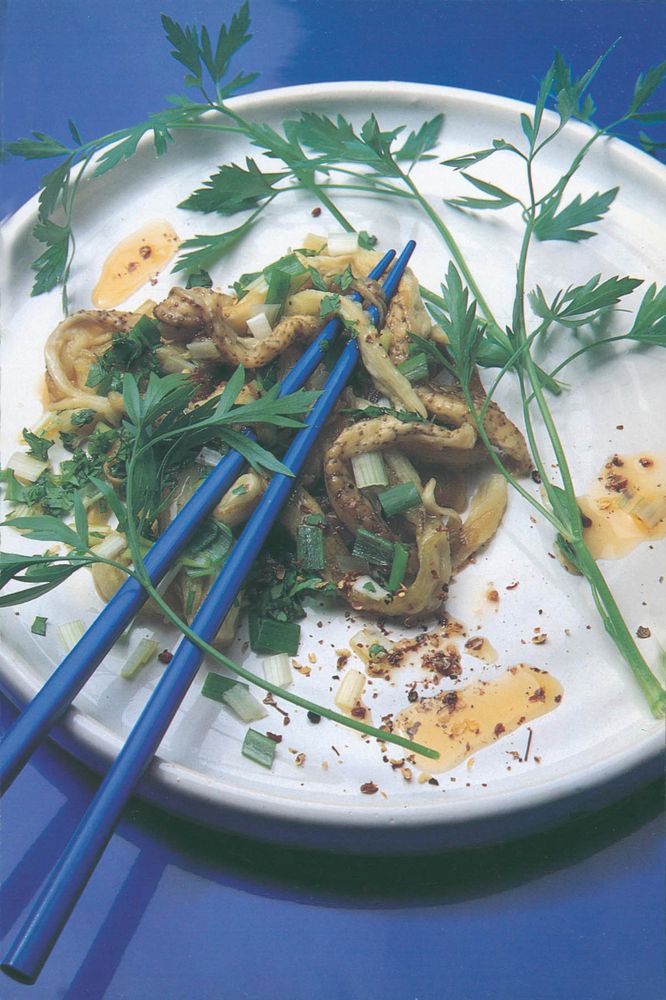 Peppery Aubergines from Ken Hom's Vegetarian Cookery by Ken Hom