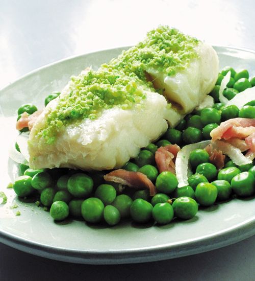Salt Cod with Peas, Mint, and Prosciutto from Kitchen of Light: New ...