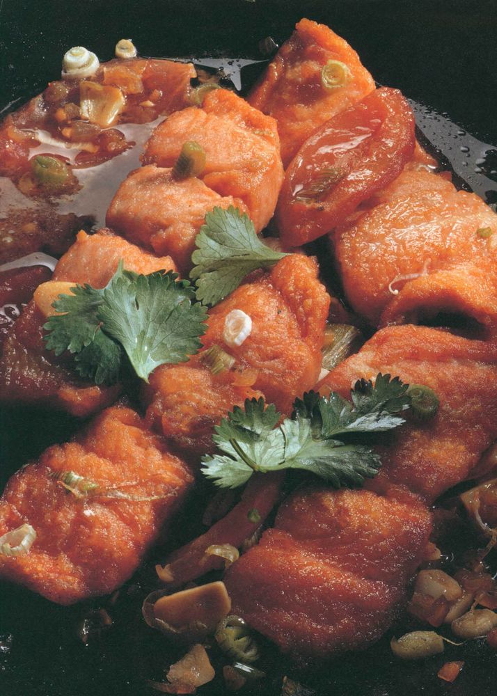 Pan-Fried Salmon with Tomatoes from Ken Hom's Hot Wok by Ken Hom
