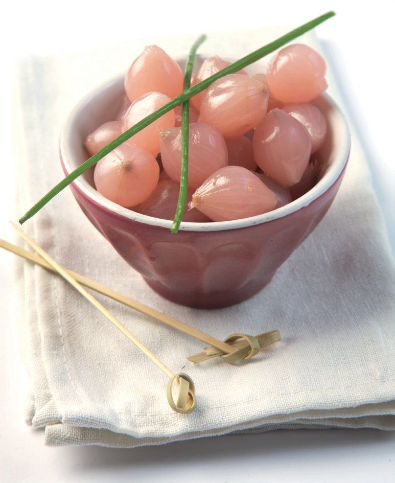 Pickled Whole Mini Onions from Home Canning and Preserving by Janet Cooper