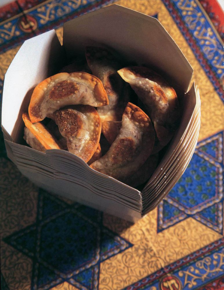 Quick Bake-Fried Kreplach from Healthy Jewish Cooking by Steven Raichlen