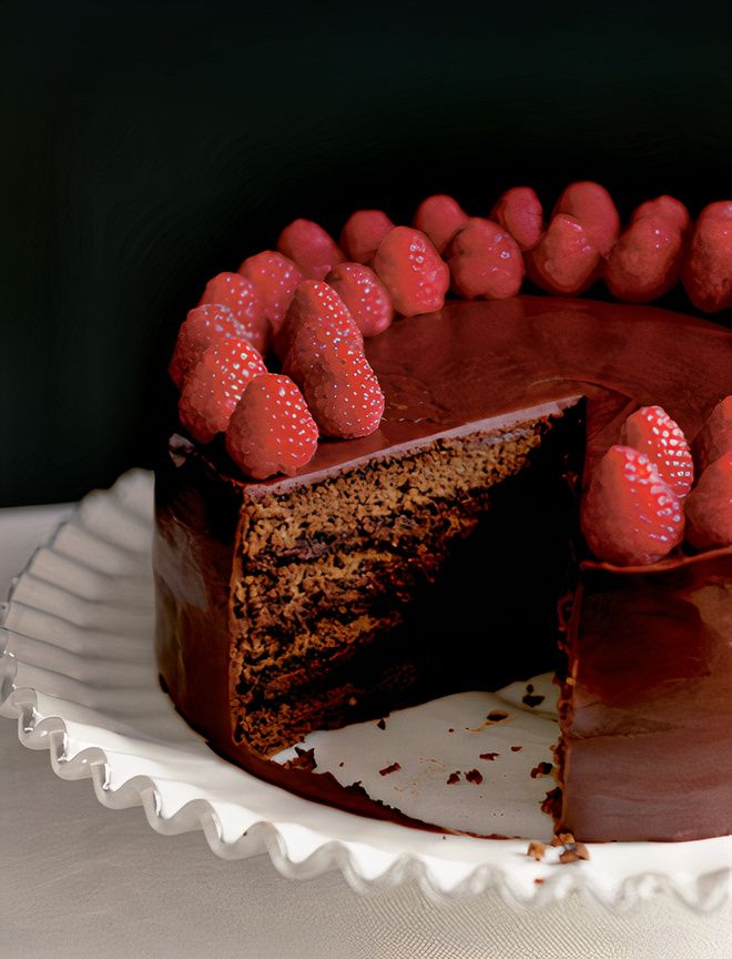 Moist Chocolate Raspberry Génoise from Rose's Heavenly Cakes by Rose ...