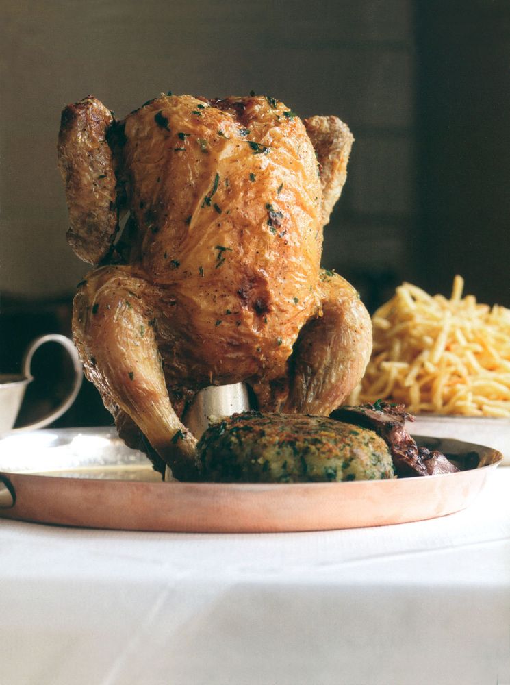 Roast Chicken with New Season’s Garlic Sauce from Hix Oyster & Chop ...