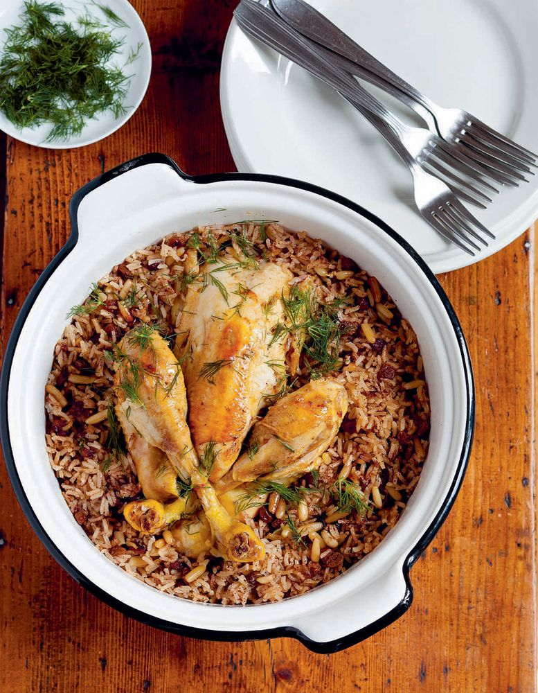 Chicken Pilav from Istanbul Cult Recipes by Pomme Larmoyer