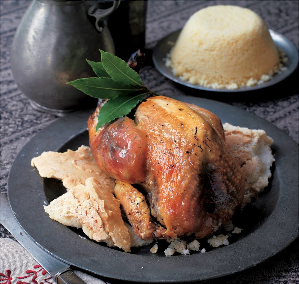 Faraona in Piramide from The Italian Regional Cookbook by Valentina Harris