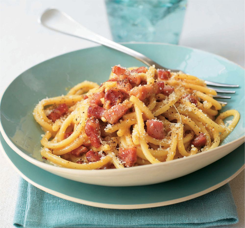 Pasta alla Carbonara from The Italian Regional Cookbook by Valentina Harris