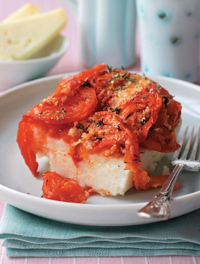 Polenta con Pomodori from The Italian Regional Cookbook by Valentina Harris