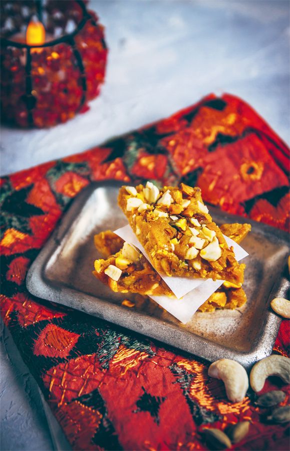Cardamom fudge from Jackfruit and Blue Ginger by Sasha Gill