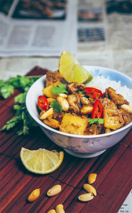 Jackfruit massaman curry from Jackfruit and Blue Ginger by Sasha Gill
