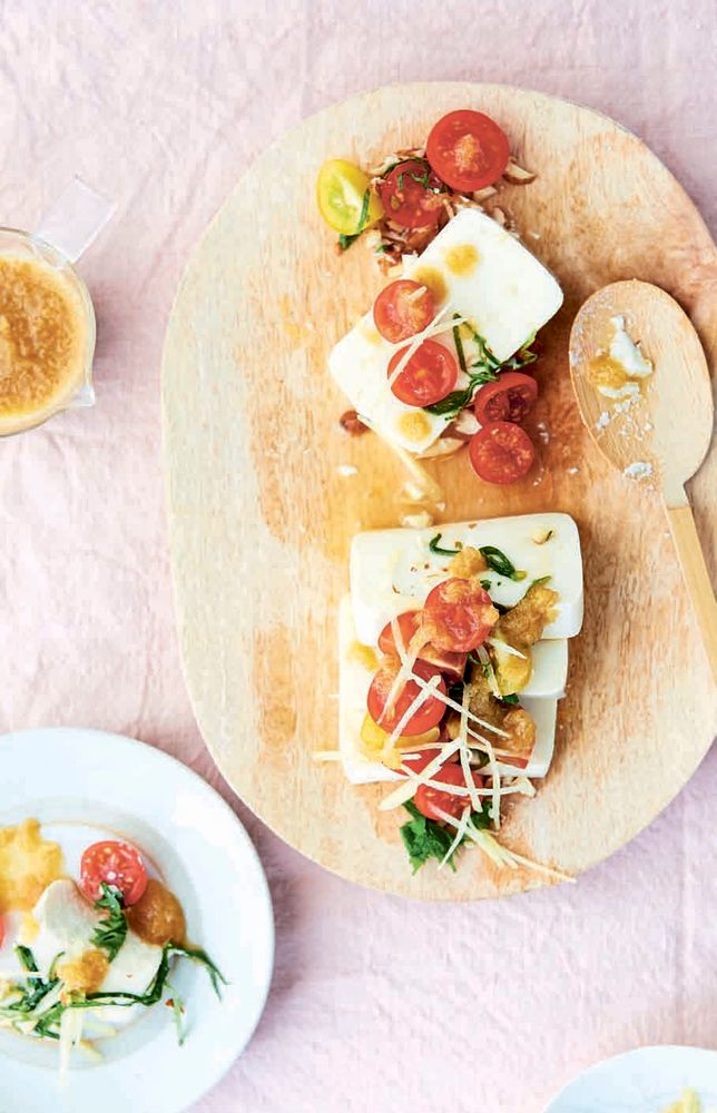 Tofu, Tomato & Shiso Salad from Japanese Food Made Easy by Aya Nishimura