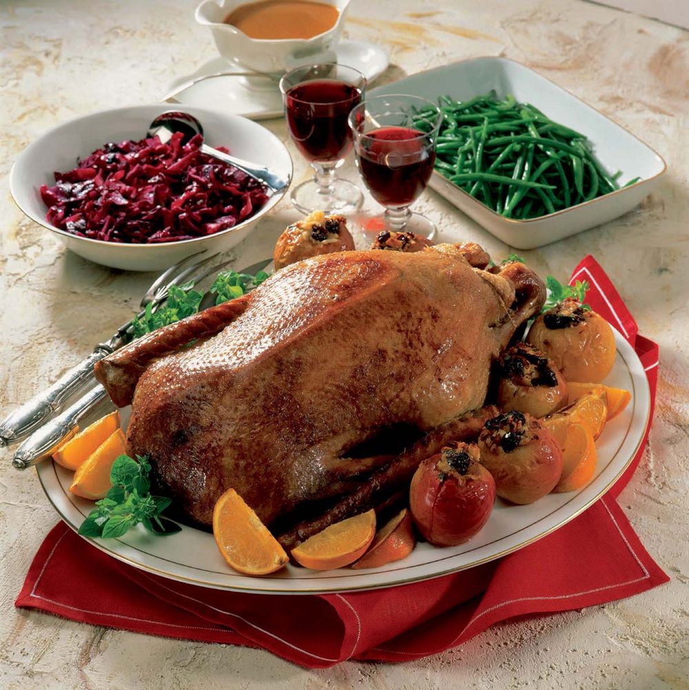 Roast Goose with Apples from The Complete Guide to Traditional Jewish ...