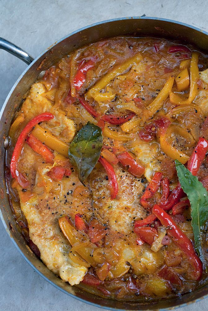 Marinated sweet & sour fish from Jerusalem by Yotam Ottolenghi and Sami ...