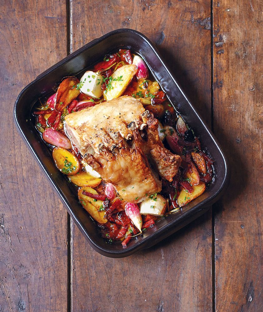 Lamb with chorizo potatoes from One Knife, One Pot, One Dish by ...