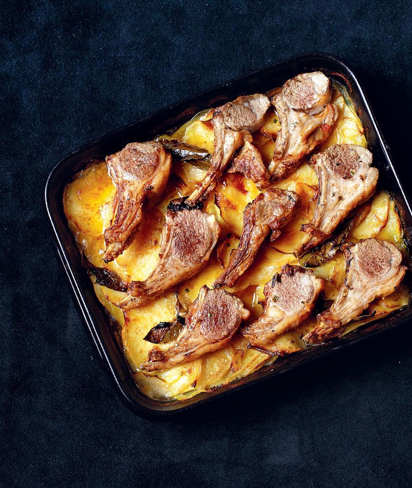 Lamb with bay leaf potatoes from One Knife, One Pot, One Dish by ...