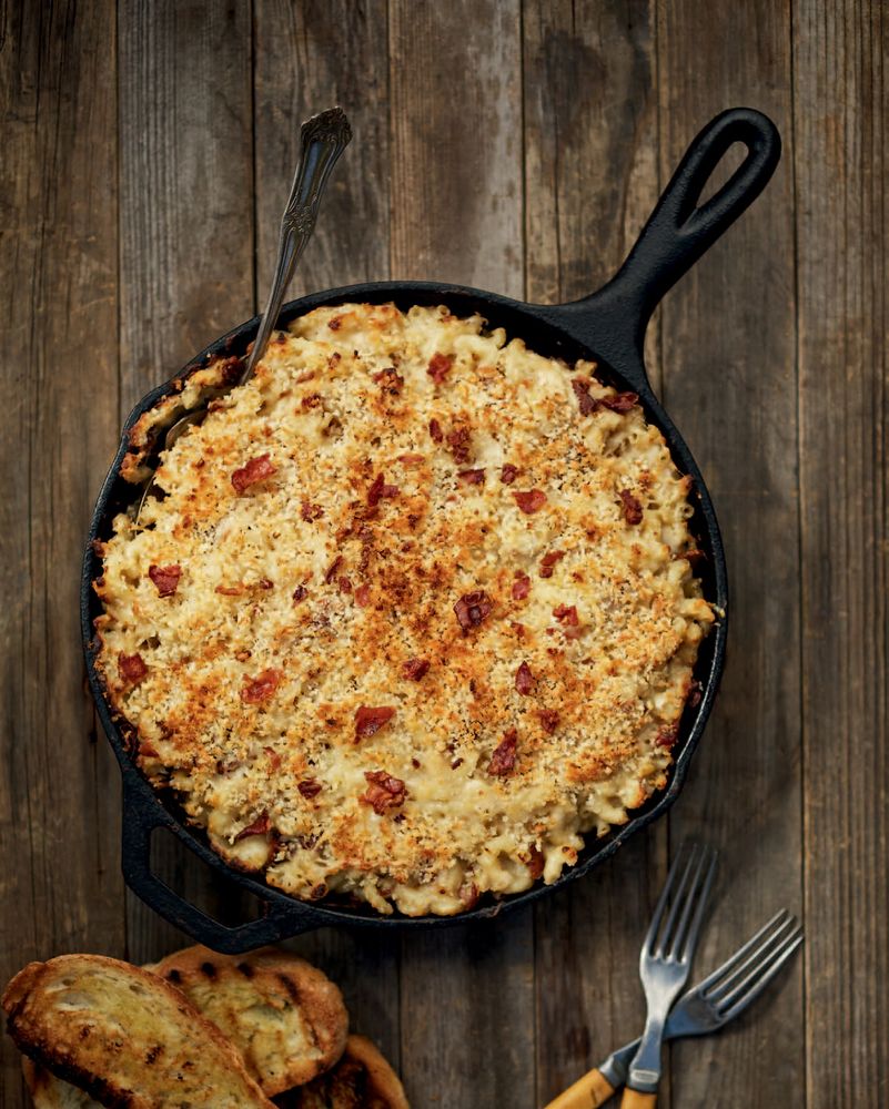 Three-Cheese Mac with Crispy Prosciutto from One Pan, Two Plates: More ...