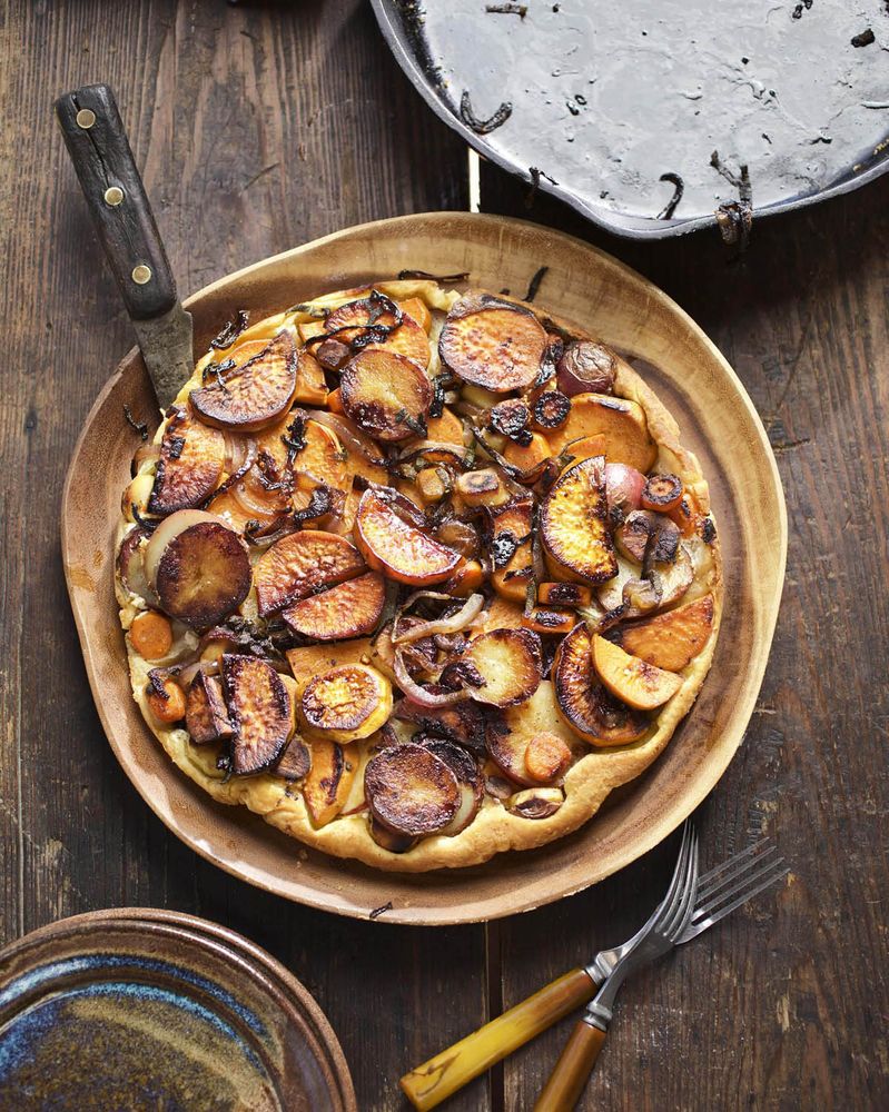 Root Vegetable Tarte Tatin from One Pan, Two Plates Vegetarian Suppers ...