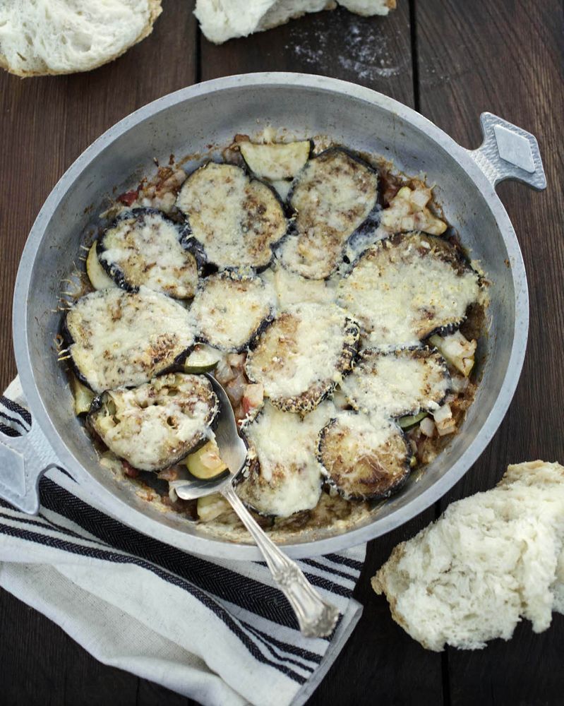 Moussaka from One Pan, Two Plates Vegetarian Suppers by Carla Snyder