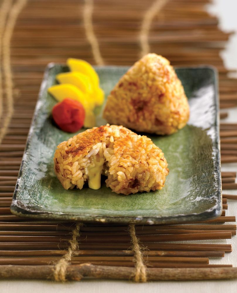 Cheese Okaka Yaki Onigiri from Onigiri: Fun and creative recipes for ...