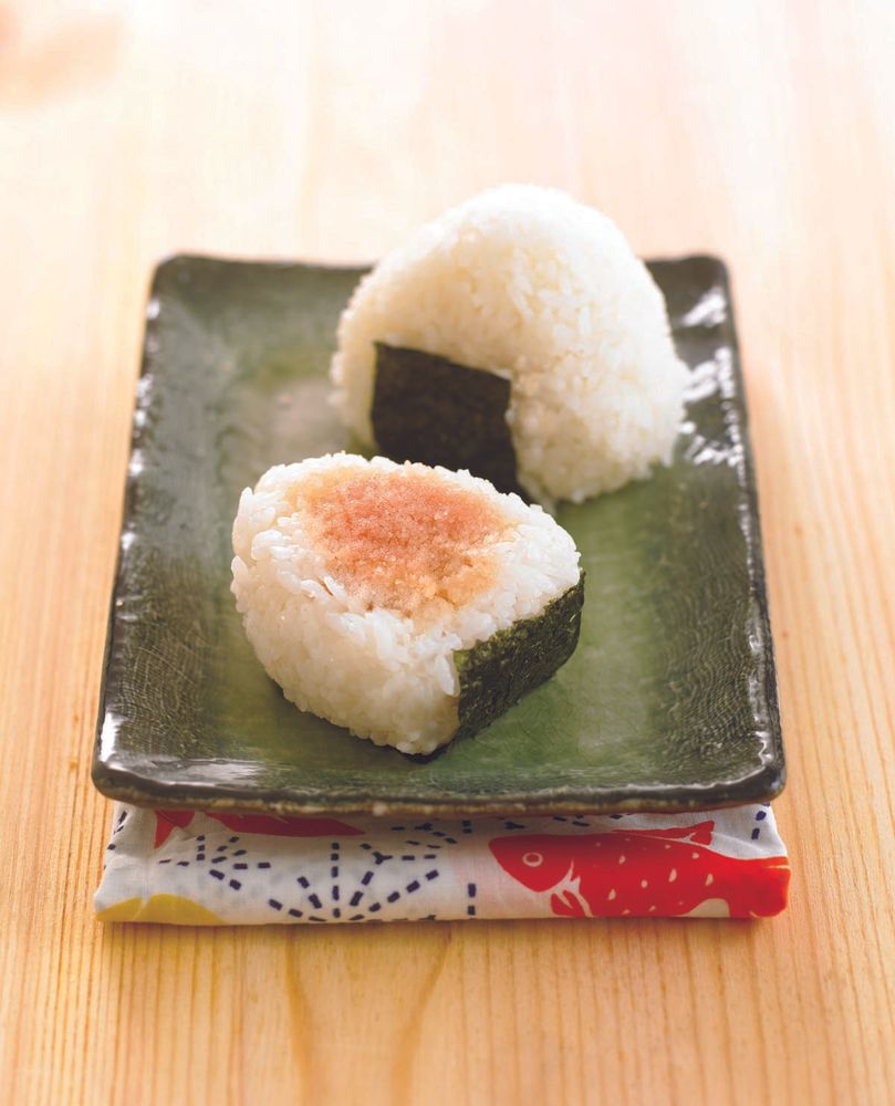 Tarako Onigiri from Onigiri: Fun and creative recipes for Japanese rice balls by Sanae Inada