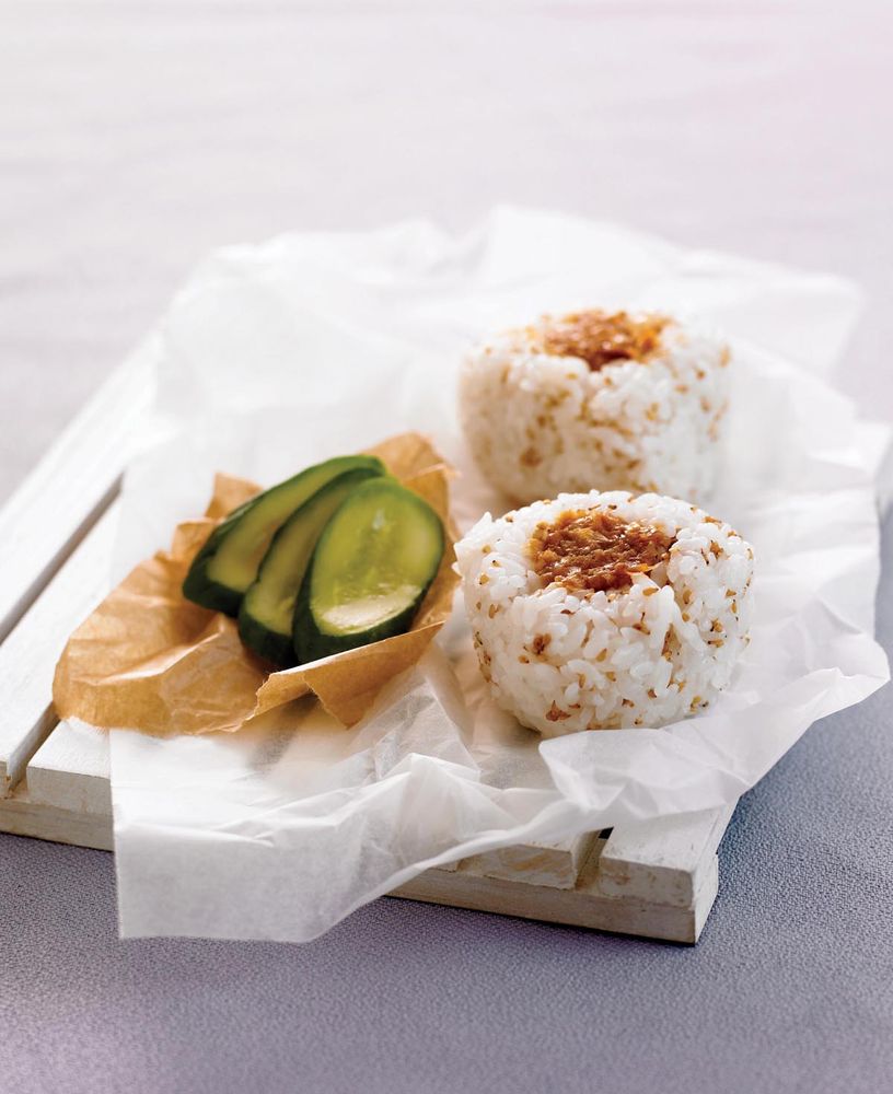 Negi Miso Onigiri from Onigiri: Fun and creative recipes for Japanese ...