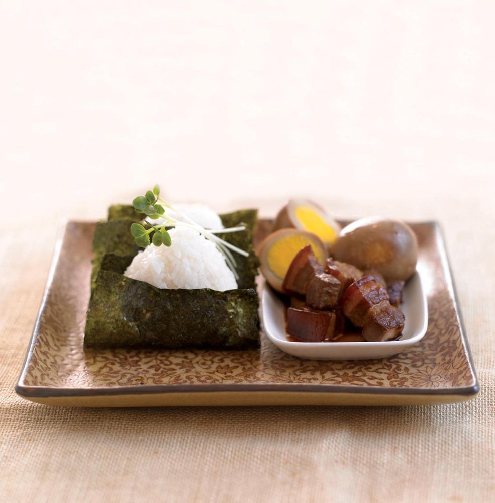 Braised Pork Belly Onigiri from Onigiri: Fun and creative recipes for ...