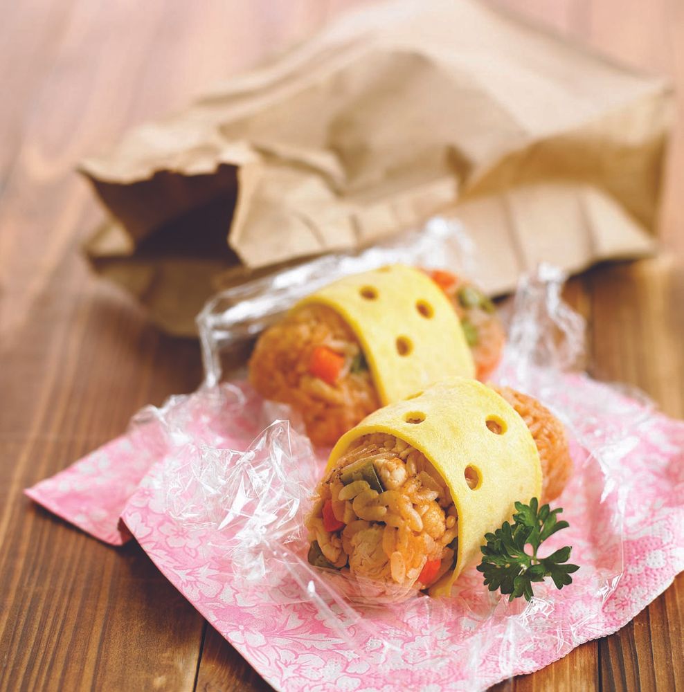 Omurice Onigiri from Onigiri: Fun and creative recipes for Japanese ...