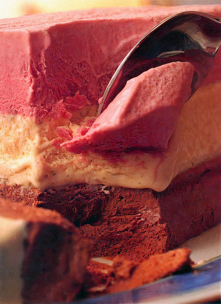Iced Neapolitan Parfait from Open Rhodes Around Britain by Gary Rhodes