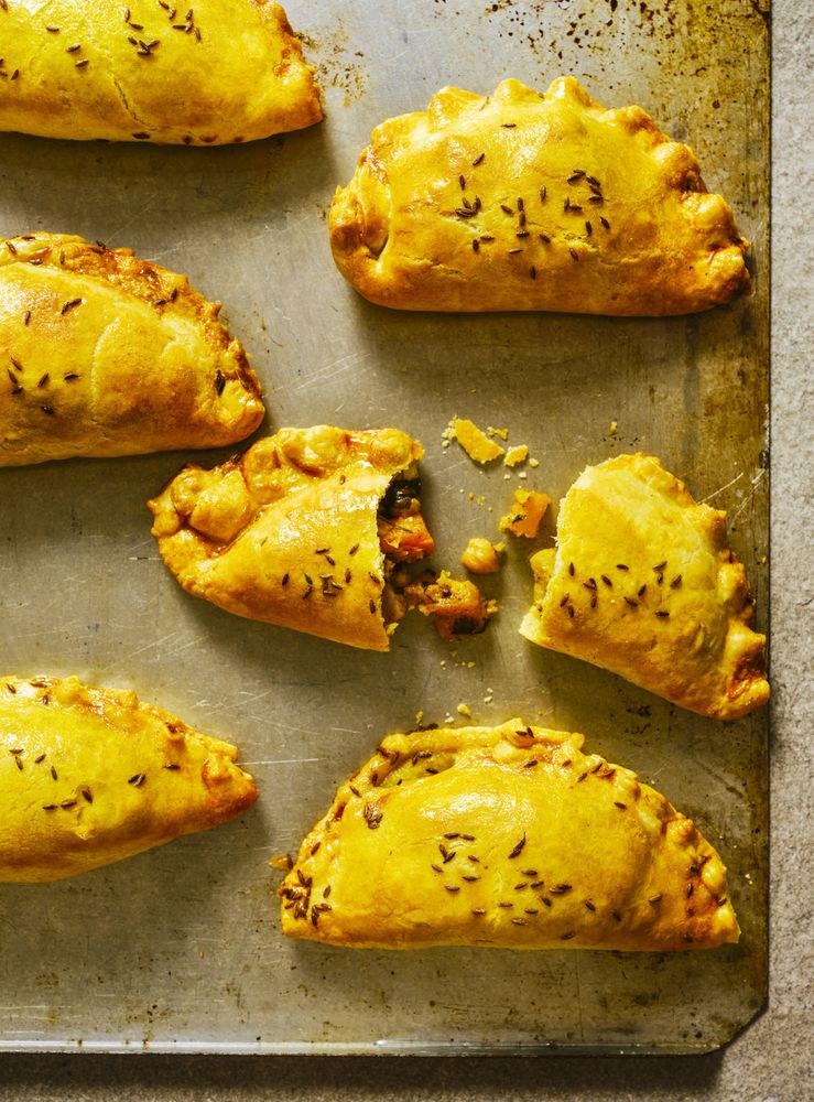 Cheesy Curried Root Vegetable Pasties from Love Vegetables: Delicious ...