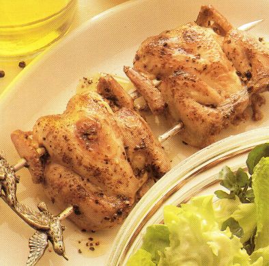 Barbecued Quail with Pepper Marinade from La Varenne Pratique by Anne ...