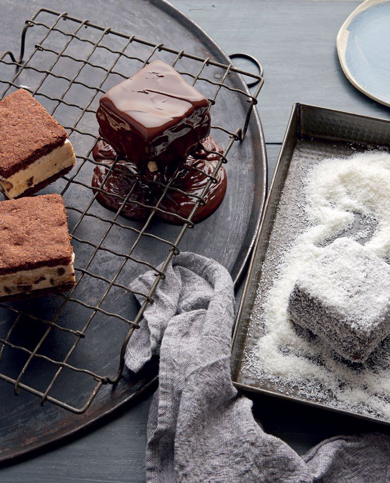 Lamington Ice Cream Sandwiches from Lamingtons & Lemon Tart by Darren ...