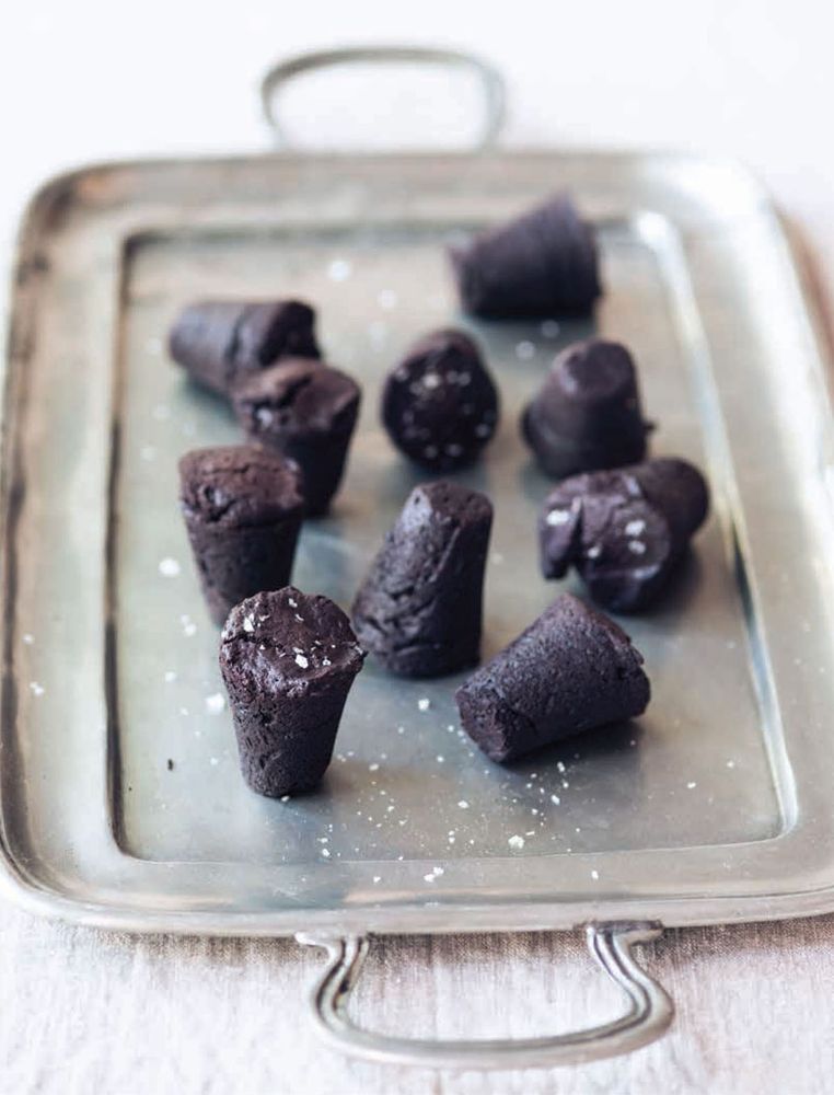 Salted Chocolate Bouchons from Little Flower Baking by Christine Moore