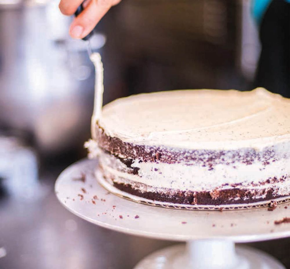 Basic Layer Cake Assembly from Little Flower Baking by Christine Moore