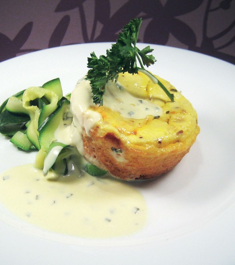 Parmesan cheesecake with chive sauce from Lucy's Food: Minimum Effort ...