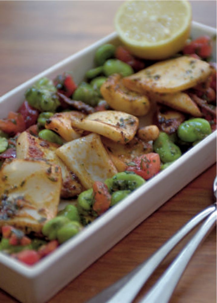 Chocos con Habas from MoVida: Spanish Culinary Adventures by Frank ...