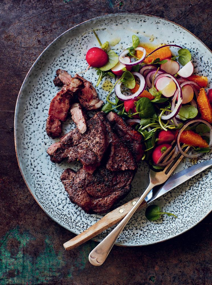 Sumac Lamb Steaks from 30 Minute Mowgli: Fast Easy Indian from the Mowgli Home Kitchen by Nisha ...