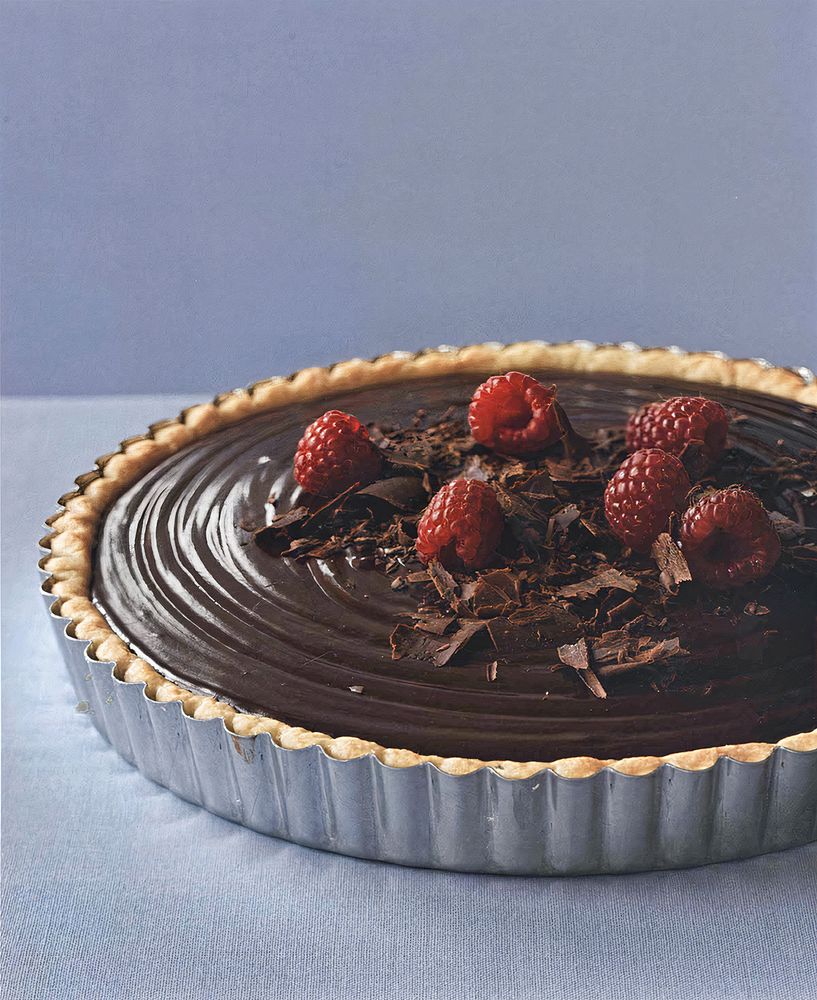 Bittersweet Chocolate Tart from The Modern Baker by Nick Malgieri