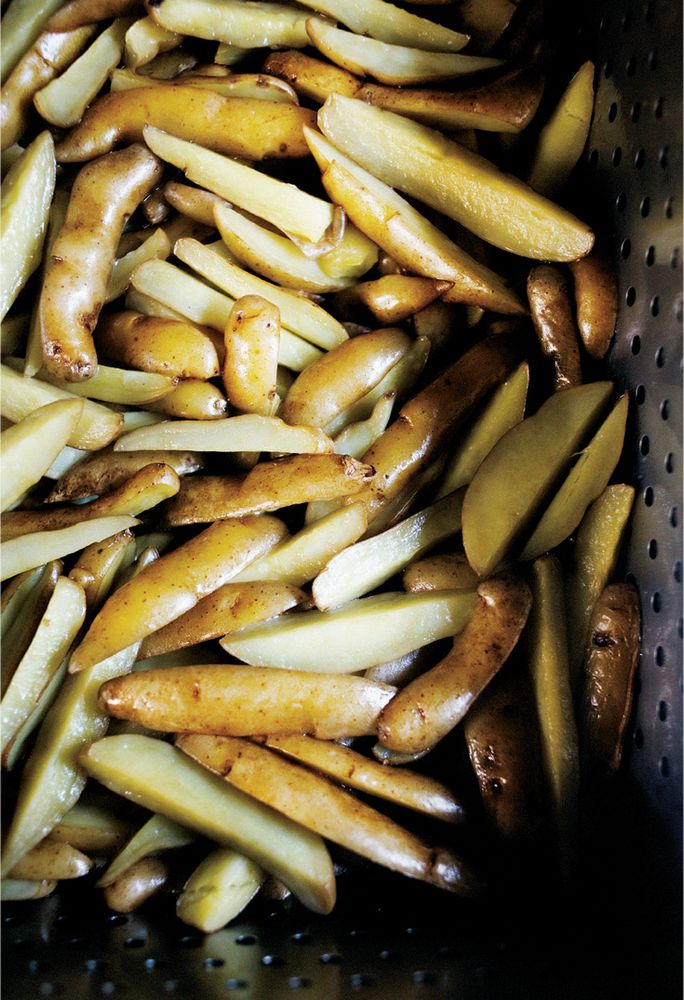 Confit Fingerling Potatoes from Momofuku by David Chang and Peter Meehan